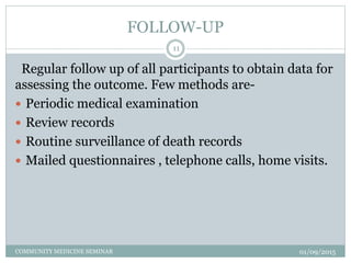 Steps in cohort study | PPTX