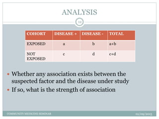 Steps in cohort study | PPTX