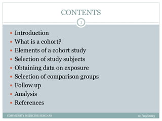Steps in cohort study | PPTX
