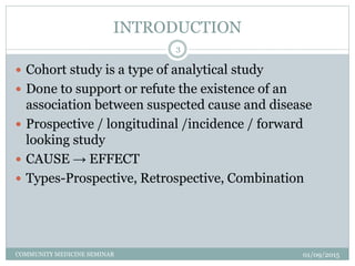 Steps in cohort study | PPTX