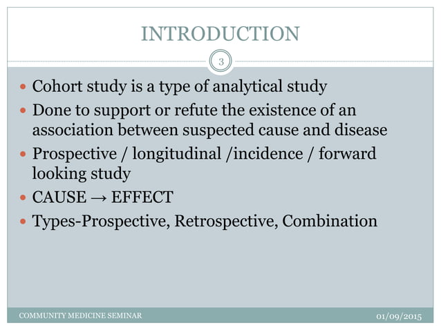 Steps in cohort study | PPTX | Medical Health