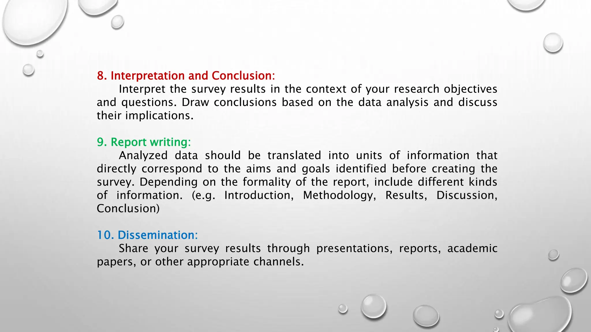 Steps in Conducting survey research - PPT | PPTX