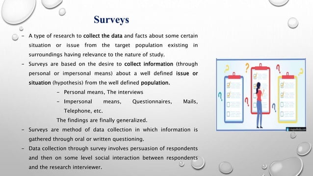 Steps in Conducting survey research - PPT | PPTX