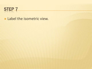 Steps in constructing an isometric drawing | PPTX