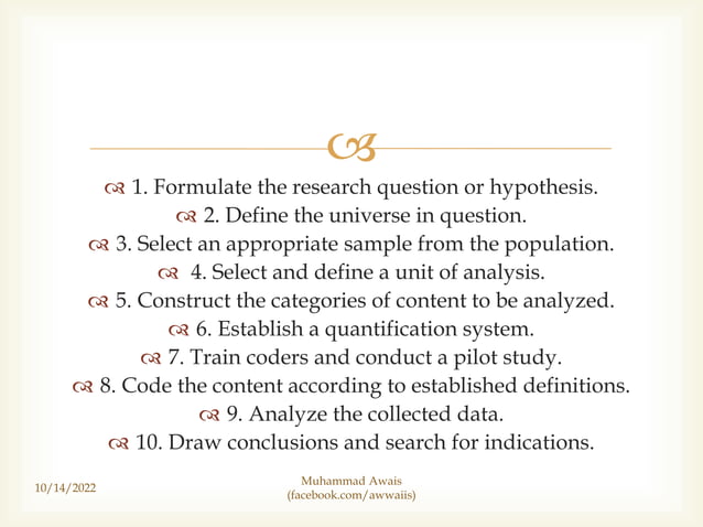 Steps in Content Analysis and How to Conduct Them - Mass Media Research.pptx