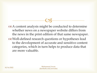 Steps in Content Analysis and How to Conduct Them - Mass Media Research ...