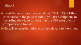 STEPS IN CREATING VIDEO LESSON USING POWERPOINT PRESENTATION.pptx