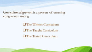 Steps in designing curriculum and curriculum alignment | PPTX