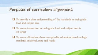 Steps in designing curriculum and curriculum alignment | PPTX
