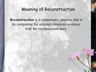 Steps in doing error analysis - English | PPTX