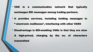 Steps involved in the implementation of EDI in a company | PPTX