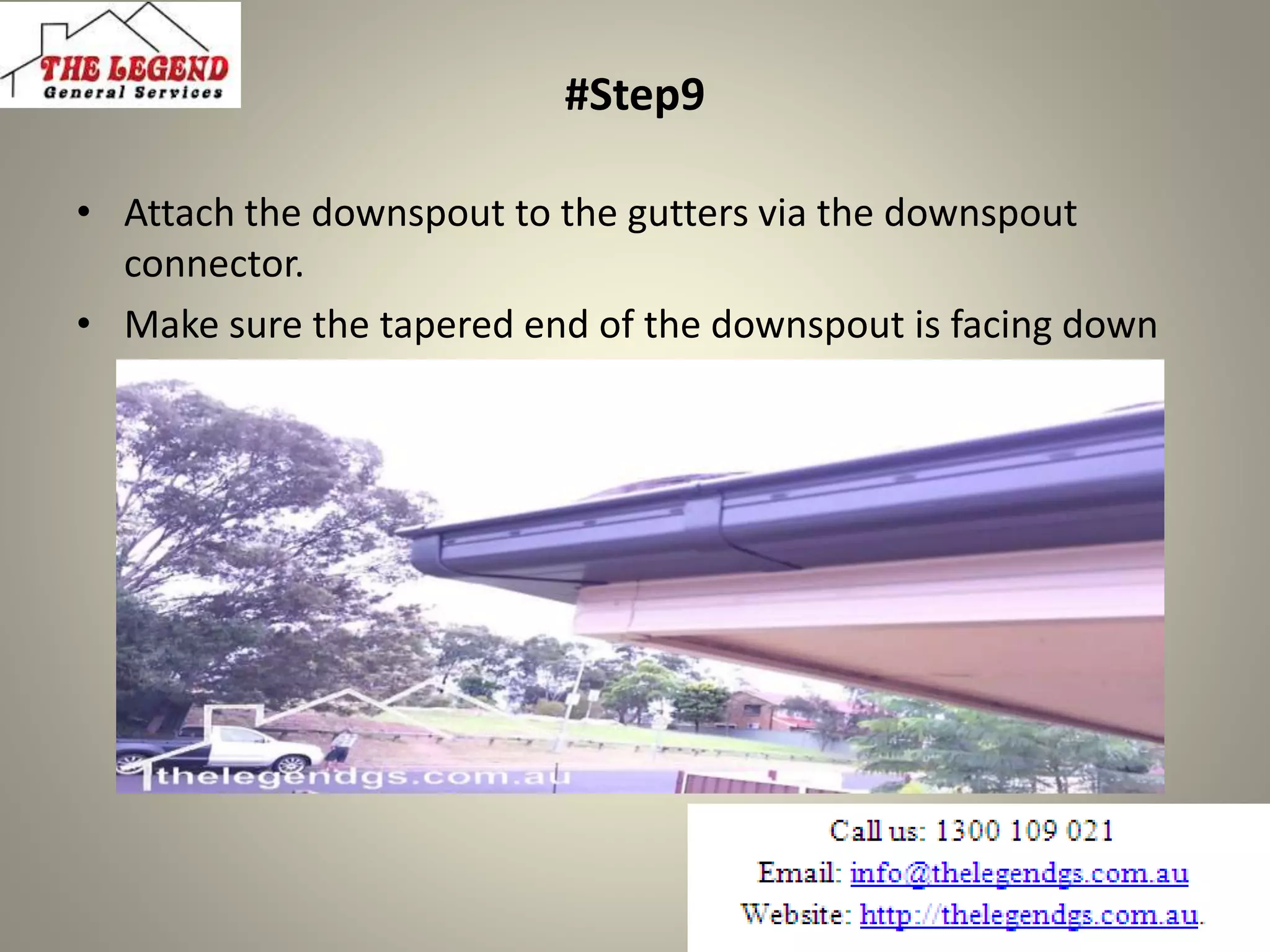 Steps in installation of gutters | PPTX