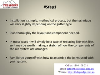 Steps in installation of gutters | PPTX | Home Improvement | Home & Garden