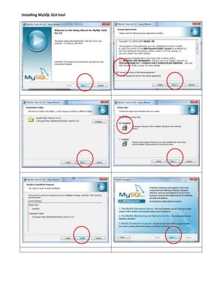 Steps in installing my sql | PDF