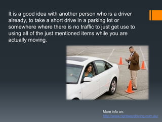 Steps in learning to drive a car | PPTX