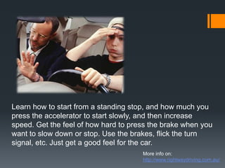 Steps in learning to drive a car | PPTX