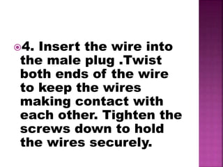 Steps in making extension cord | PPTX