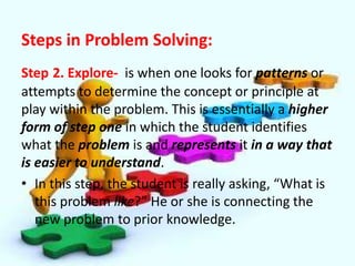 Steps in problem soving | PPTX
