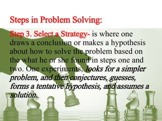 Steps in problem soving | PPTX