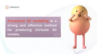 STEPS IN PROCEDURAL 3D MODELING.pdf | 3-D Graphics | Computer Software ...