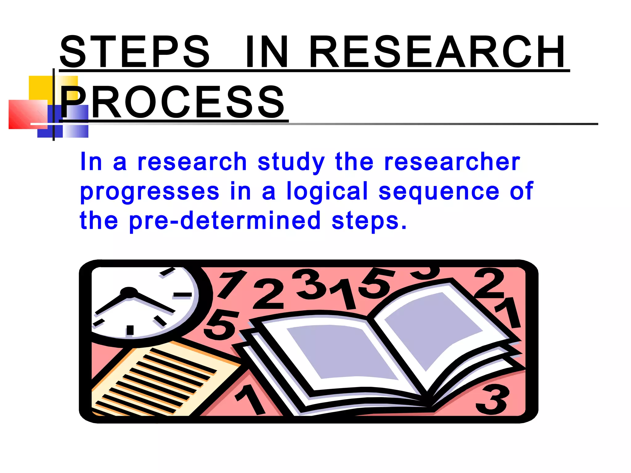 STEPS IN RESEARCH PROCESS | PPT