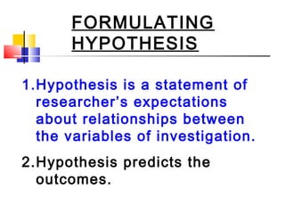 STEPS IN RESEARCH PROCESS | PPT