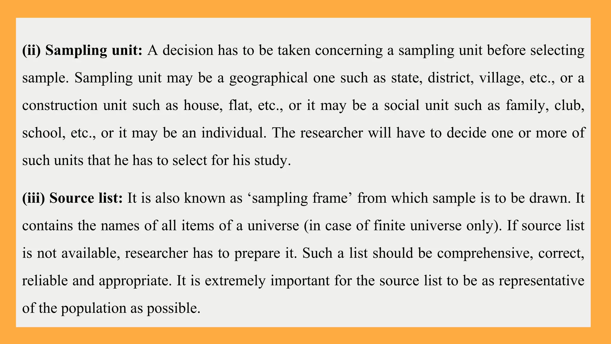 Steps in sampling design | PPTX