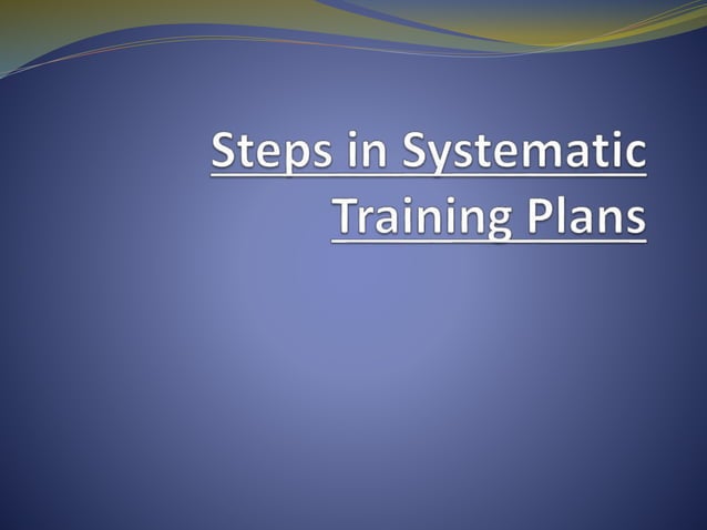 Steps in systematic | PPT