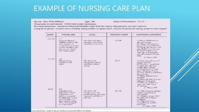 Steps in the nursing process planning