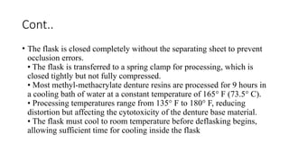 STEPS INVOLVED IN DENTURE TRY IN, PROCESSING.pptx