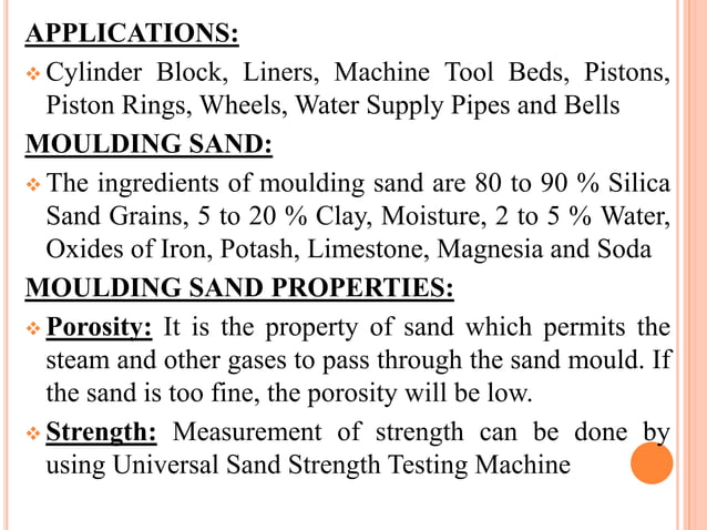 Steps involved in sand casting process | PPT