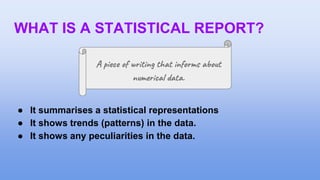 Steps in writing a statistical reports | PPTX