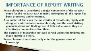 Report Writing - Meaning, Steps & Importance of Report Writing | PPTX