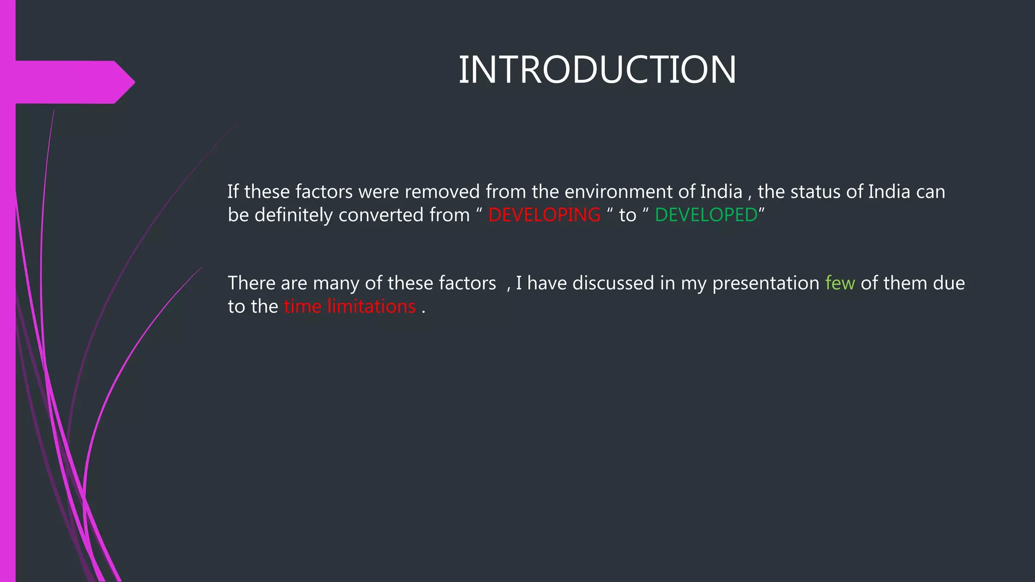 Steps needed to make india a developed country | PPTX