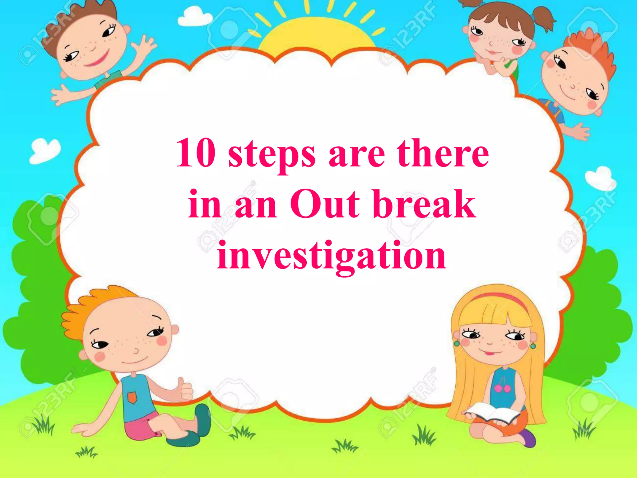 Steps of an outbreak investigation | PPTX