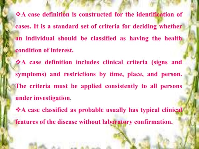 Steps of an outbreak investigation | PPTX | Infectious Diseases ...