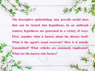 Steps of an outbreak investigation | PPTX