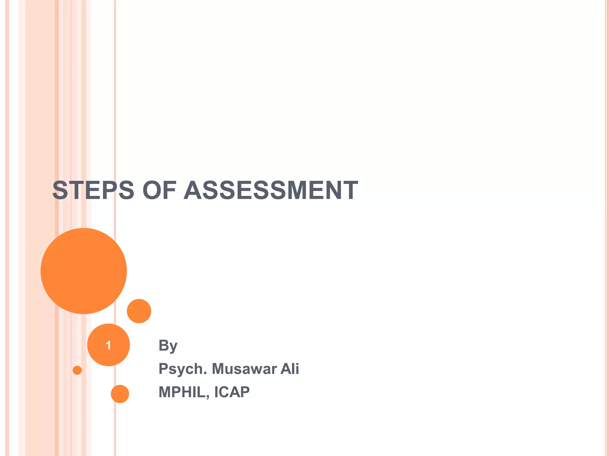 Steps of assessment | PPTX