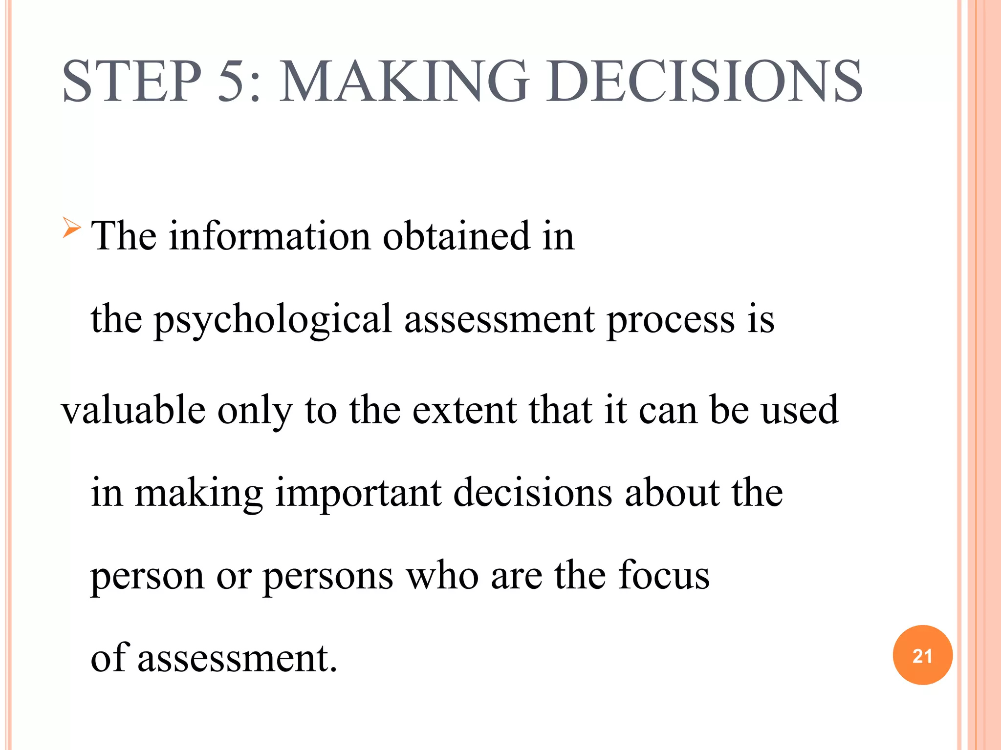 Steps of assessment | PPTX