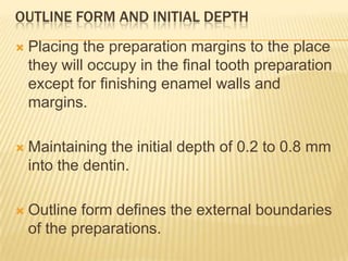 Steps Of Cavity Preparation | PPTX