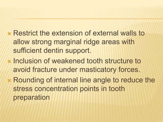 Steps Of Cavity Preparation | PPTX