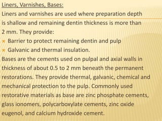 Steps Of Cavity Preparation | PPTX