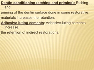 Steps Of Cavity Preparation | PPTX