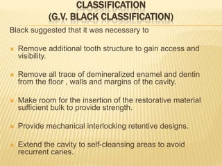 Steps Of Cavity Preparation | PPTX