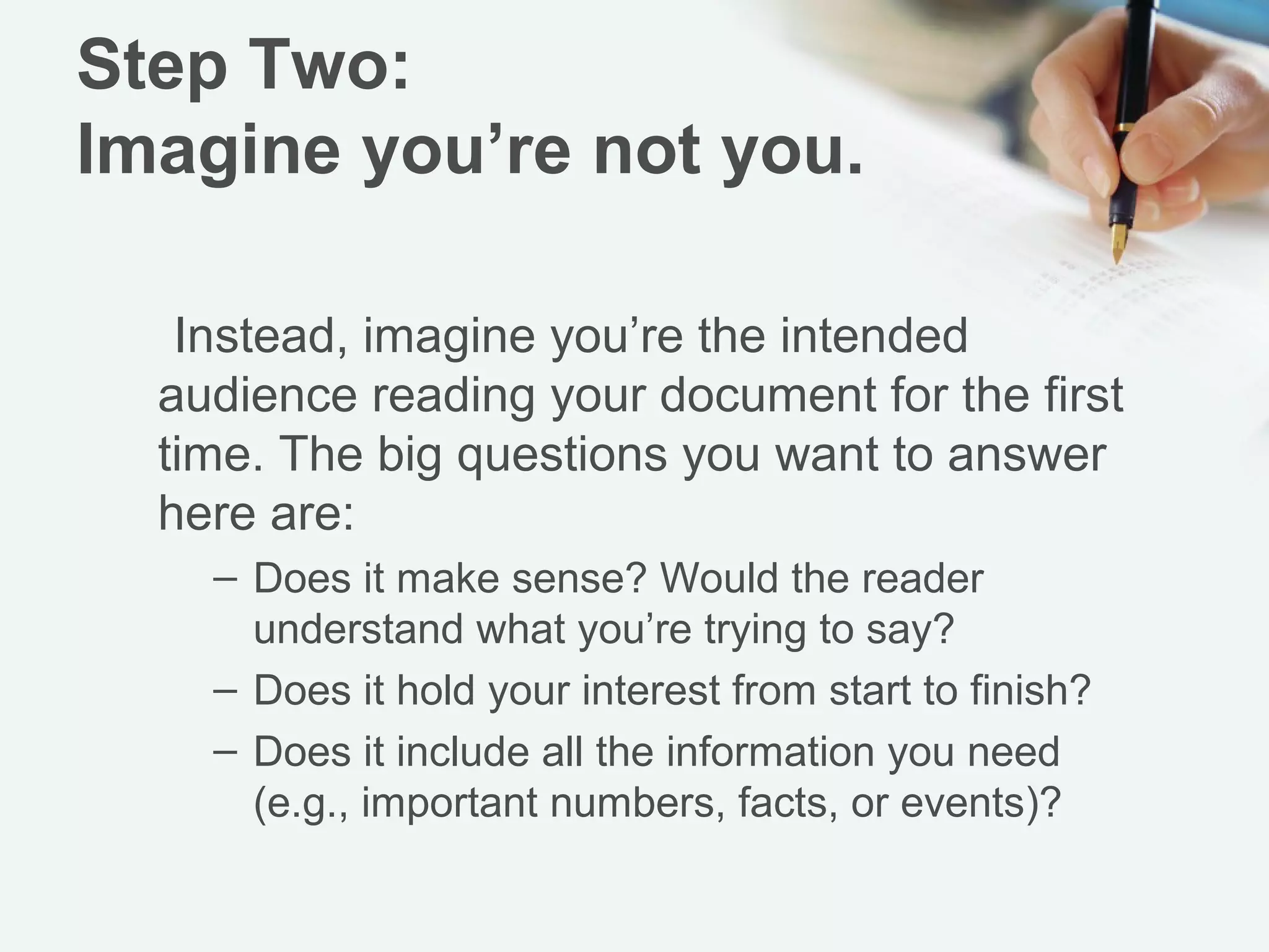 Steps of editing a paragraph | PPT