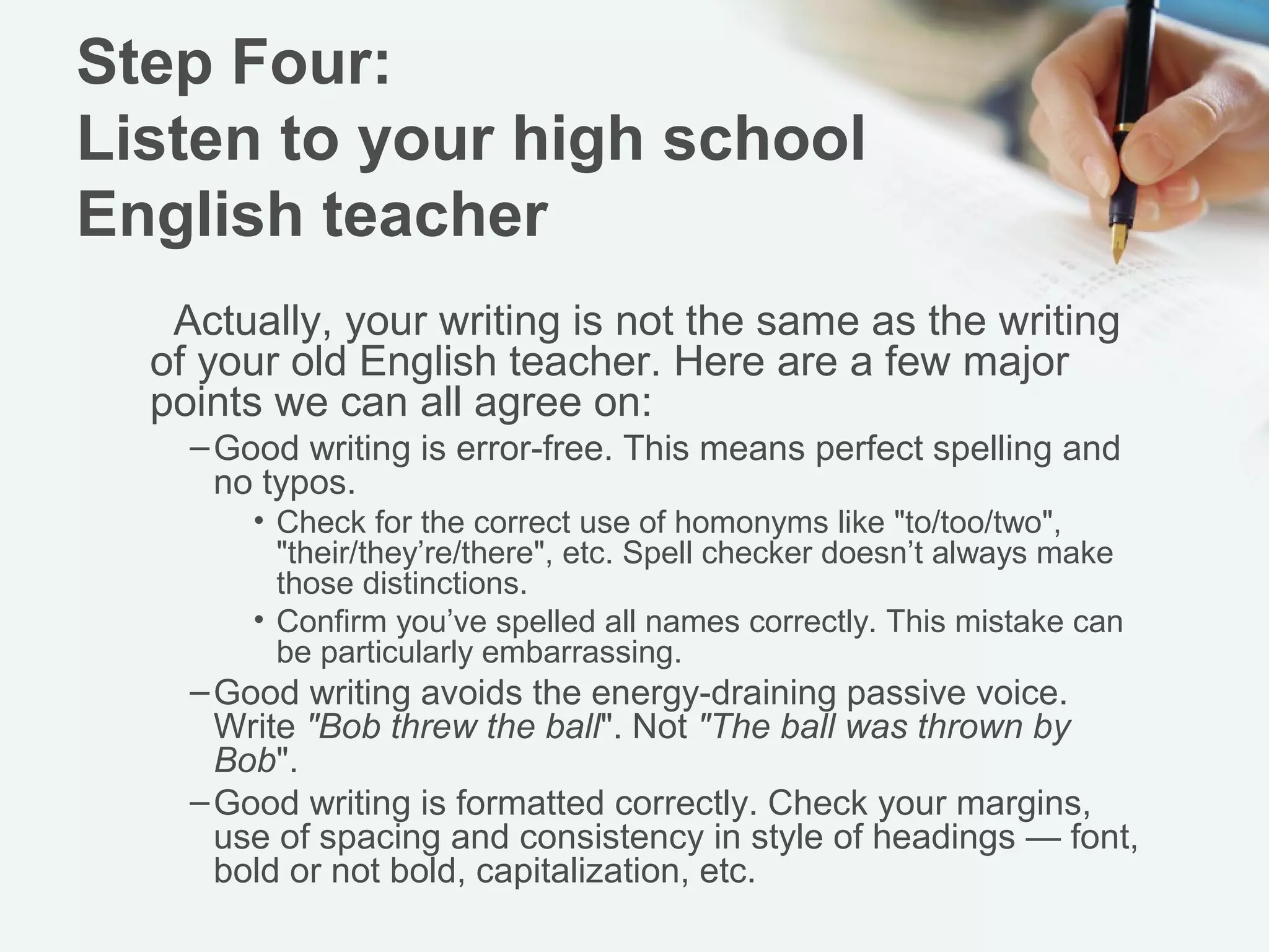 Steps of editing a paragraph | PPT