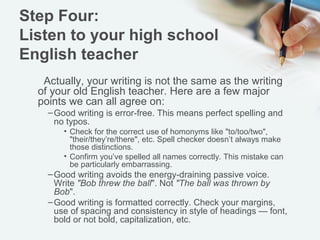 Steps of editing a paragraph | PPT