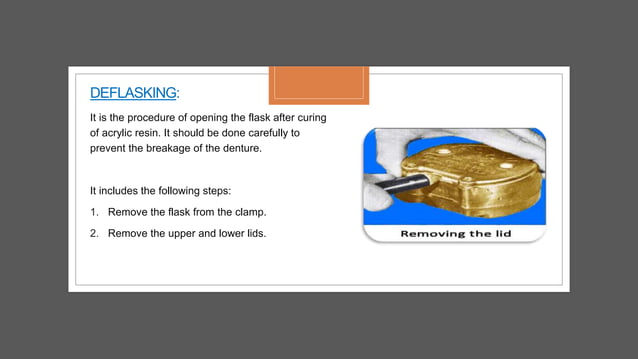 steps of processing of complete denture (2).pptx | Oral care | Personal ...