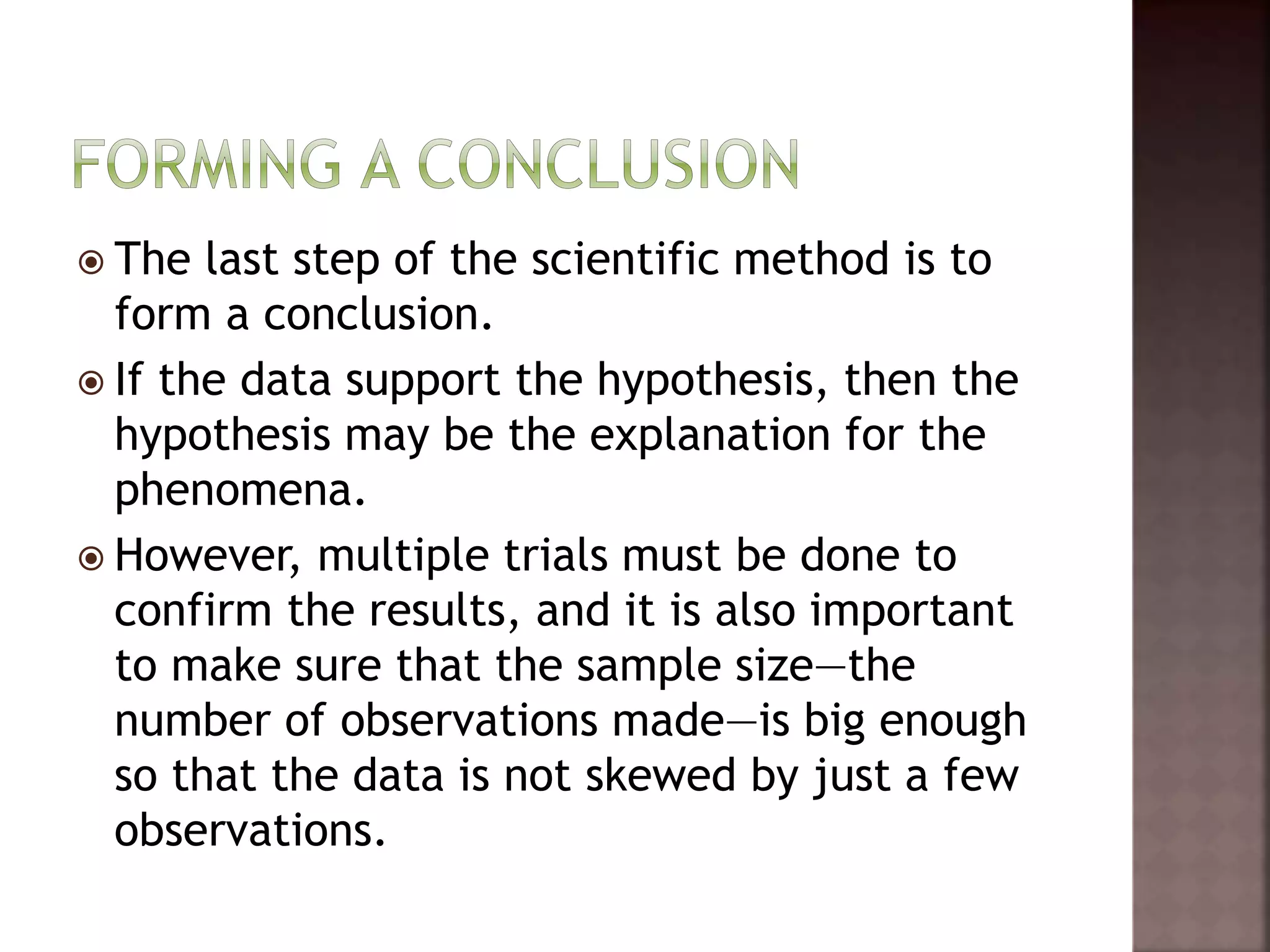 Steps of scientific method | PPTX