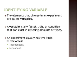 Steps of scientific method | PPTX